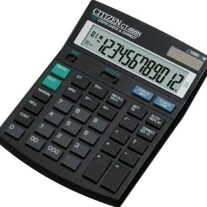 Jual KALKULATOR DESKTOP CITIZEN CT-666N / CALCULATOR 12 DIGIT CEK ULANG ...