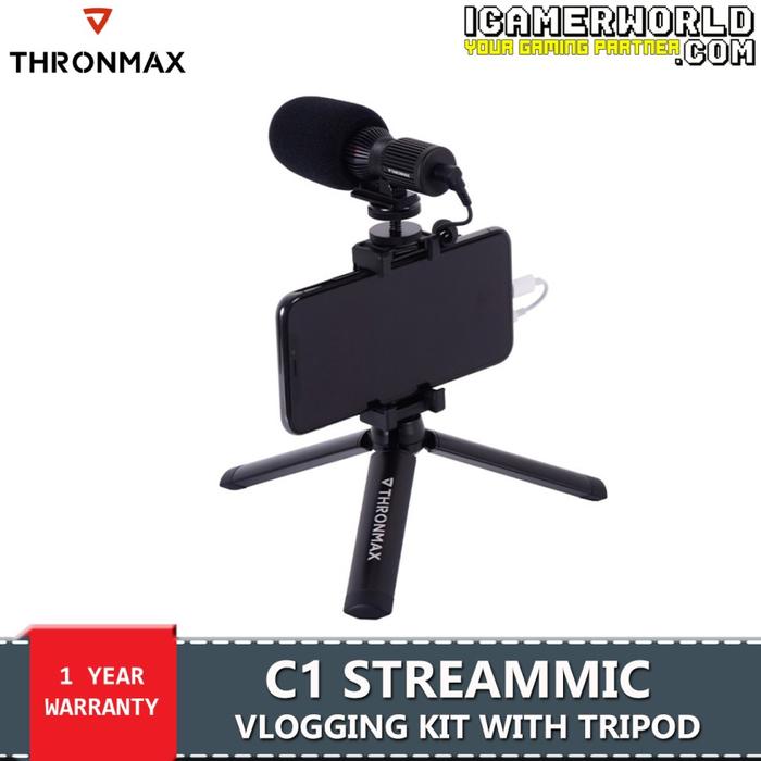 Jual Thronmax C1 StreamMic Vlogging Kit With Tripod - Mobile Microphone - Kota Surabaya ...