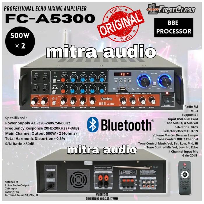 Jual Ampli mixer bluetooth firstclass fc a5300 - Jakarta Barat - mitra ...