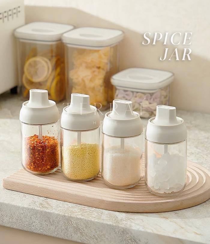 Jual Botol Kaca Tempat Bumbu Dapur Garam Gula Lada Kopi Seasoning Spice ...