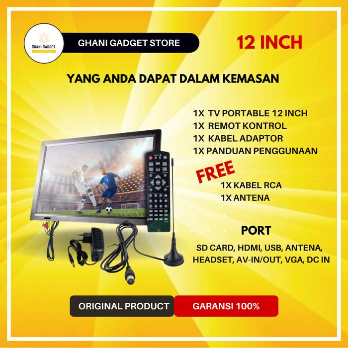 Jual TV Portable Mini Led Monitor Televisi Kecil Portabel Digital ...