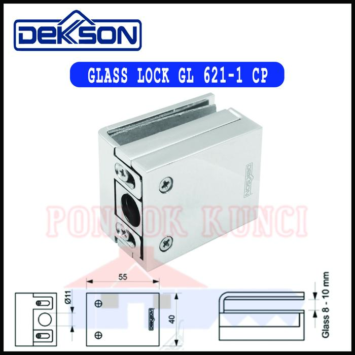 Jual Kunci Pintu Kaca Kamar Mandi Jepit Dekson GL 621 CP Cewek Glass Lock - Kota Tangerang ...