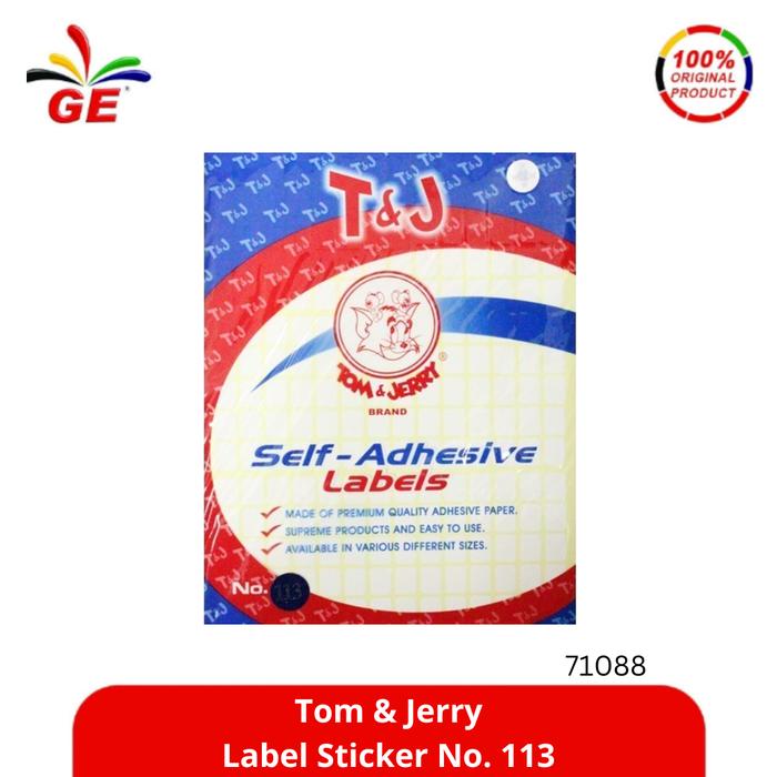 Promo Tom&Jerry - Label Sticker Tom & Jerry No. 113 71088 - Jakarta ...