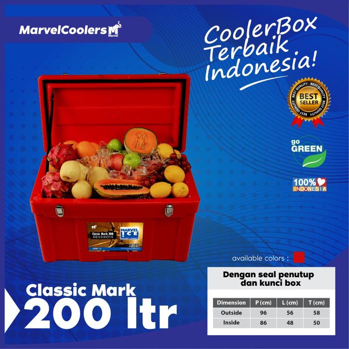 Jual Cooler box 200 220 L Kotak pendingin penyimpanan Seafood Ikan Cool ...