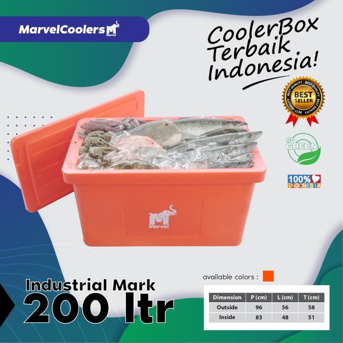 Jual Cooler box 200 220 L Kotak pendingin penyimpanan Seafood Ikan Cool ...