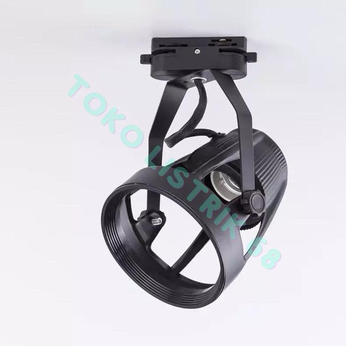 Jual Kap Lampu Track Rell Fitting E27 PAR 30 Spotlight Rel - Putih ...
