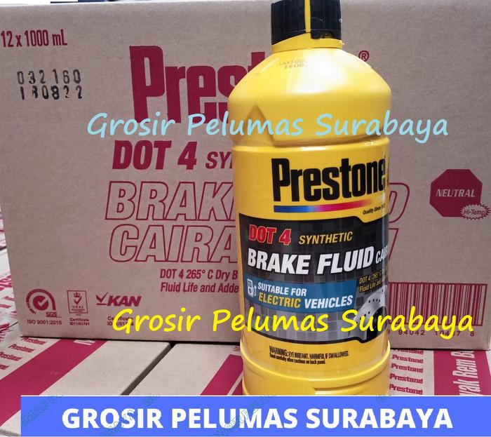 Jual Minyak Rem PRESTONE DOT 4 Brake fluid DOT4 1 Liter 1000 ml mobil ...
