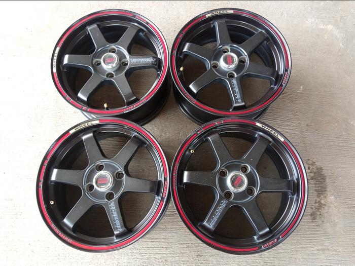 Jual pelek velg mobil racing r15 te 37 4/100 cocok buat brio yaris ...
