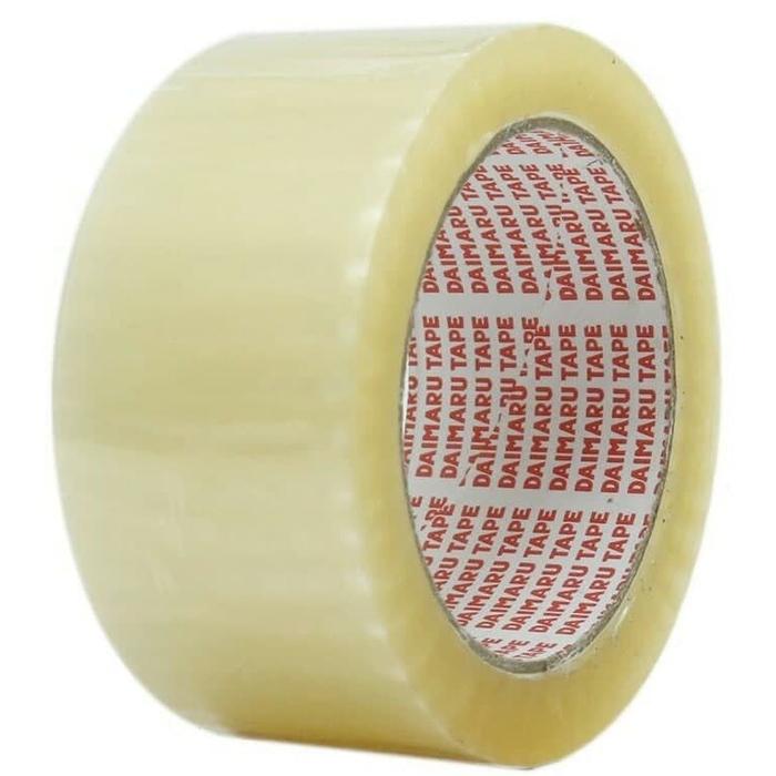 Jual DAIMARU OPP Plastic Cellotape 48mm 2” X 90Y Lakban Bening / Clear Selotip Besar 2 inch ...
