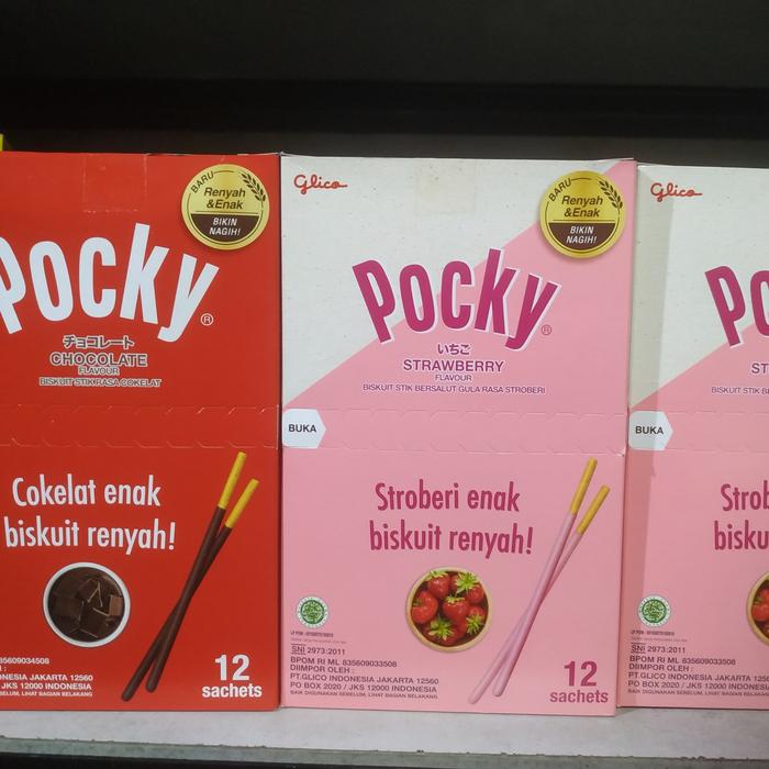Jual Pocky glico coklat strawberry isi 12 Ready - Jakarta Barat ...