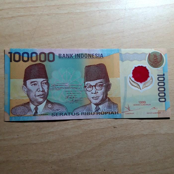 Jual UANG 100.000 SOETA POLYMER TAHUN 1999 XF - Kab. Kulon Progo - L ...