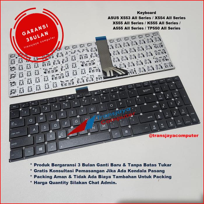 Jual Keyboard Laptop Asus X555 X555D X555S X555U X555Y X555B X555BA ...