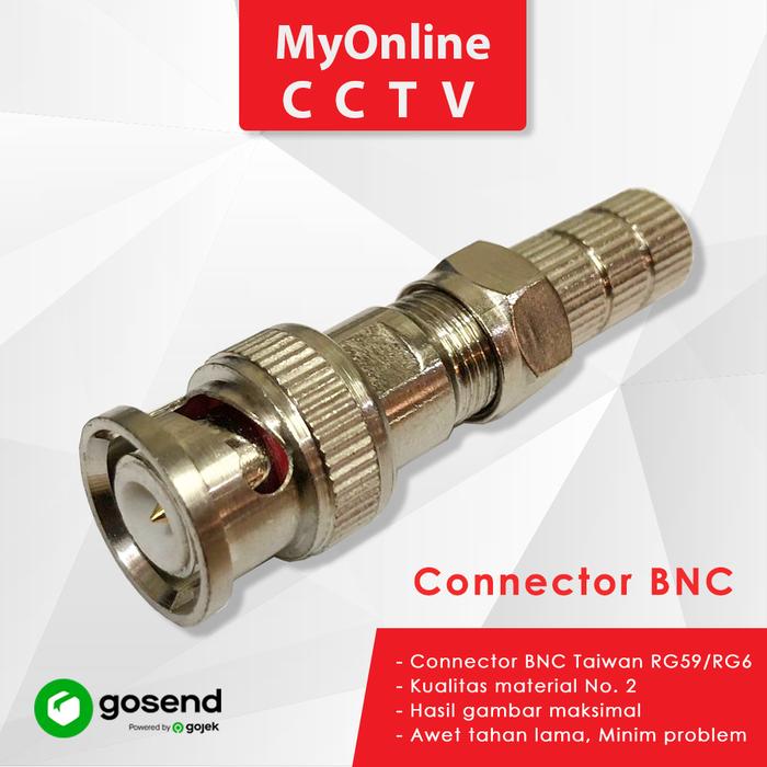 Jual Connector Jack BNC Drat CCTV Konektor RG6 RG59 Male Kualitas No 2 - Jakarta Barat ...