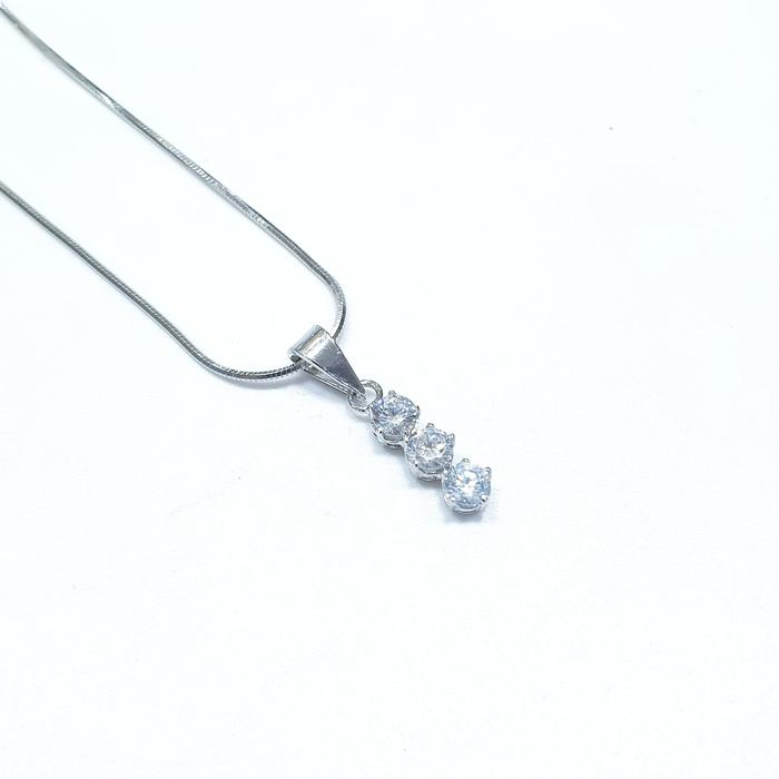 Jual kalung casandra + liontin dewasa silver 924 KL.LT 3.9 - panjang ...