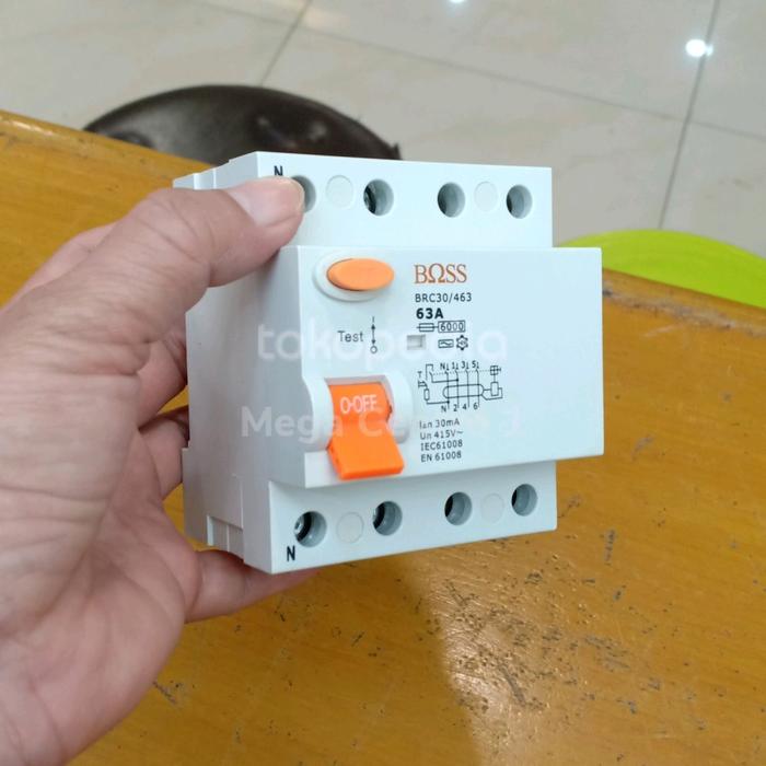 Jual BOSS BRC30/463A ELCB/RCCB 63A 4 Pole, 30mA - Jakarta Pusat - Mega Centro 2 | Tokopedia