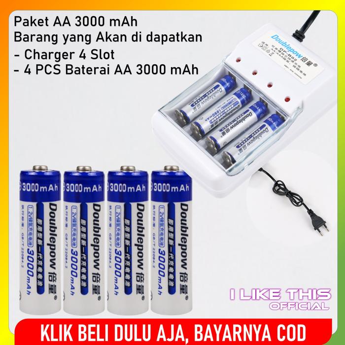 Jual Paket Baterai Charge - Cas - Casan - Plus Charger Baterai A2 AA ...