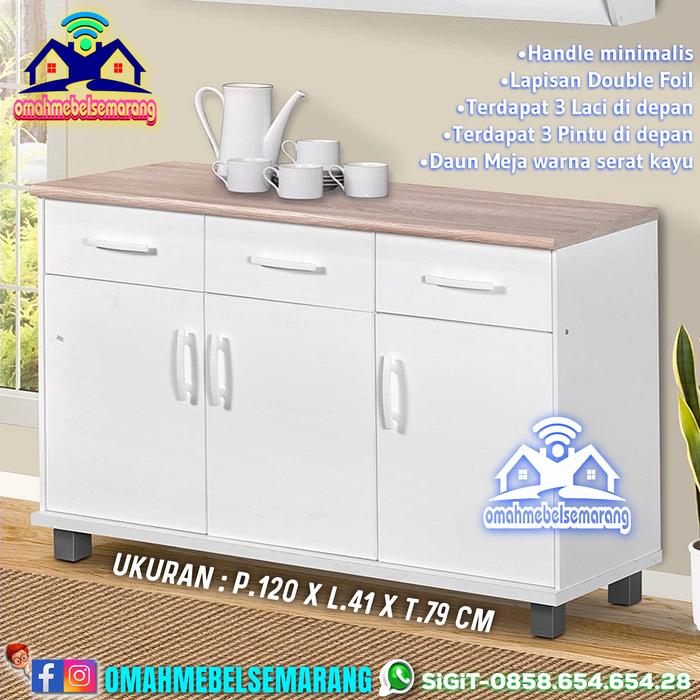 Jual Kitchen Set Bawah 3 Pintu + 3 Laci NIGHT 03 Lemari Rak dapur ...