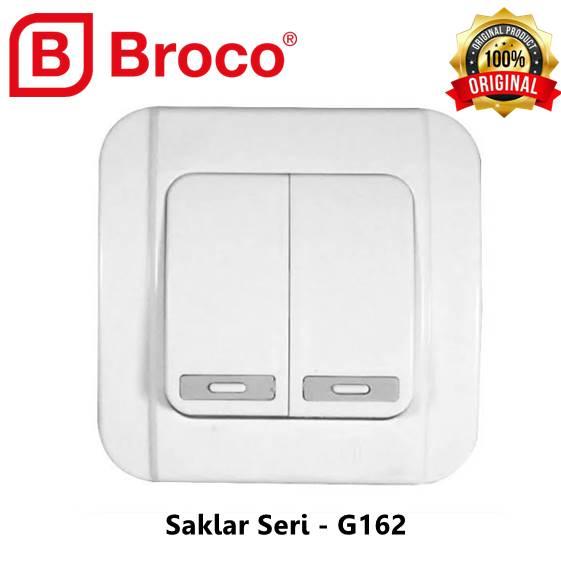 Jual Saklar Seri IB Broco Galleo G162 Double Switch 2 Gang Ganda White ...