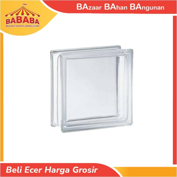 Jual GLASS BLOCK / GLASS BLOCK KACA MULIA 1 DUS ISI 6 PCS UKURAN 20X20 ...