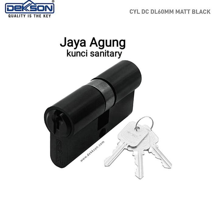 Jual Cylinder Dekson CYL DC DL 60mm Matt Blck / Silinder Kunci Hitam 6cm - Jakarta Pusat - Jaya ...