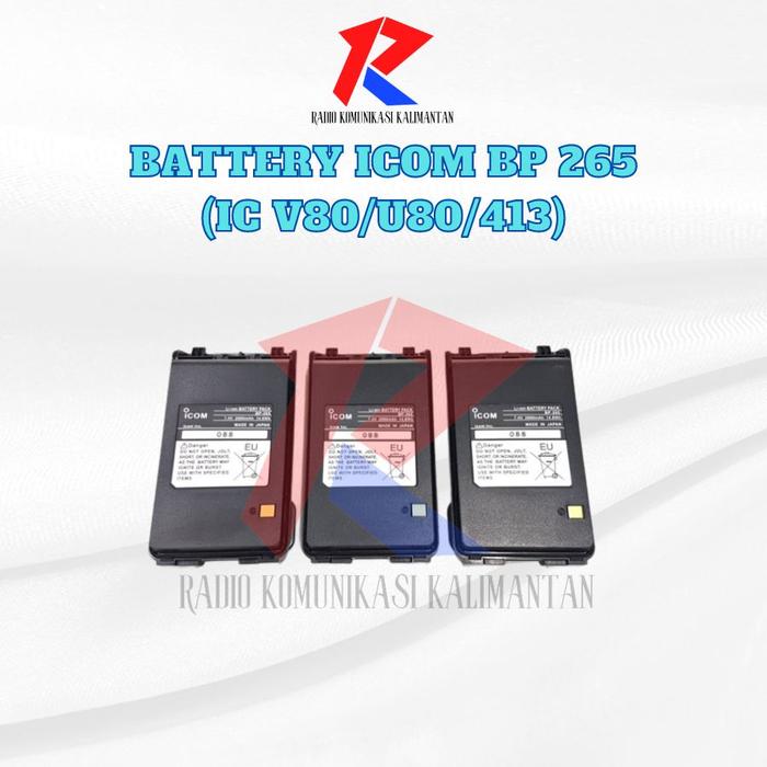 Jual BATTERY ICOM BP 265 (IC V80/U80/413) ORI - Kota Balikpapan - Radio ...