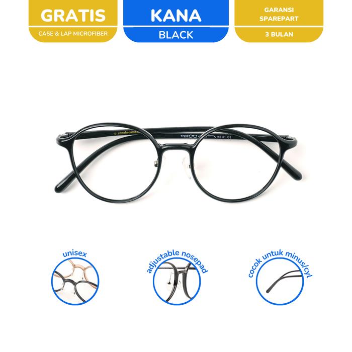 Promo zonakacamata-The Classic Kana Black-Frame Kacamata-Pria/Wanita-Minus Cicil 0% 3x - Kota ...