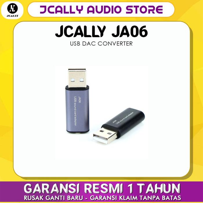 Jual Jcally Ja06 Usb To 3.5mm External Sound Card Converter For Pc / Laptop - Hitam Di Seller ...