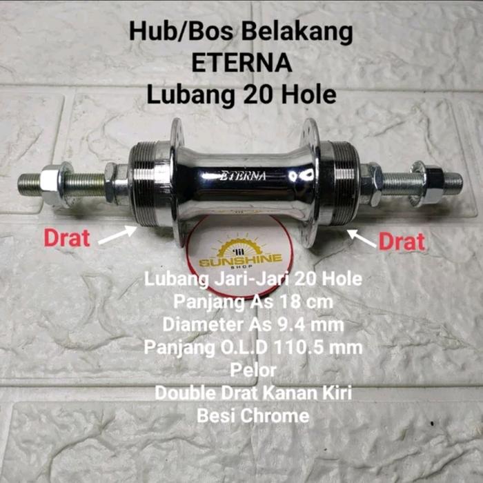 Jual Hub Bos Belakang Sepeda Anak Lubang 20 Hole ETERNA Double Drat ...
