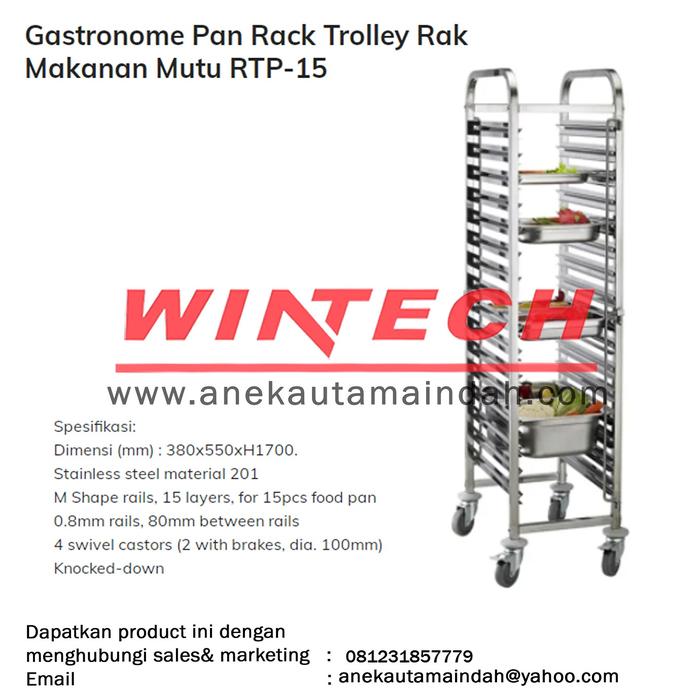 Jual RTP-15 S/S GASTRONOM PAN TROLLEY - RAK SUSUN MAKANAN, KUE, ROTI ...
