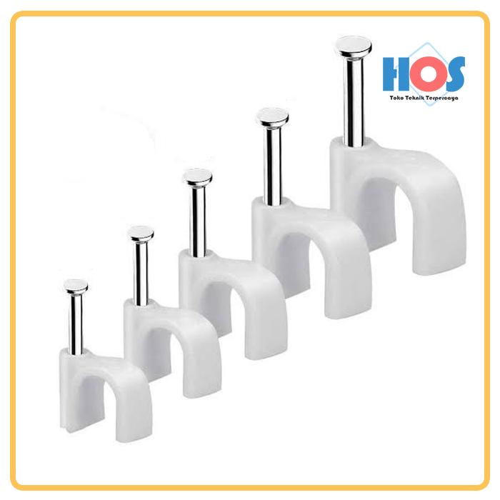 Jual Klem kabel listrik plastik paku beton Clamp Fort - 20mm - Kota ...