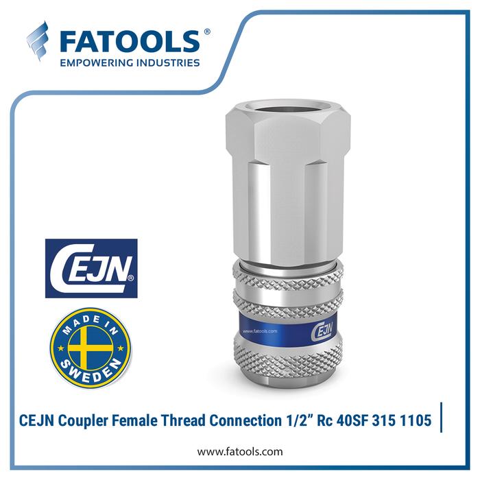 Jual CEJN 315 Coupler Female Thread Rc 1/2 Inch Connection 40SF 10 315 ...