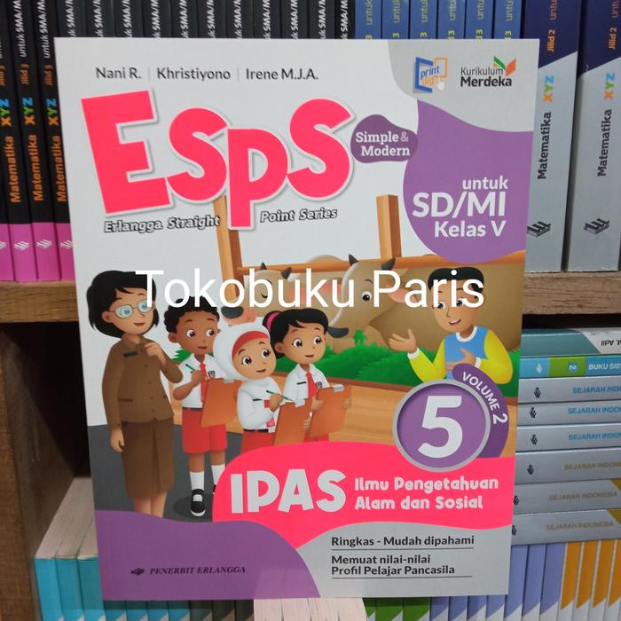 Jual ORI ESPS IPAS sd/mi kelas 5 volume 2 kurikulum merdeka erlangga - Jakarta Timur - Toko Buku ...