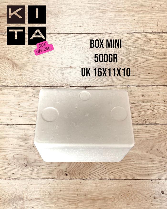 Jual BOX STYROFOAM MINI 500GR 16X11X10 KITABOX - Kota Depok - KITAbox ...
