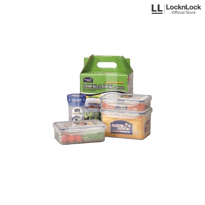 Promo LocknLock Spesial Gift Set Tempat Makan dengan Box (HPL816SC04 ...