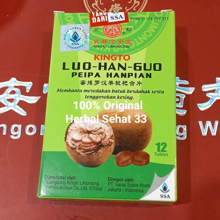 Jual luo han Guo peipa hanpian / permen luo han Guo utk tenggorokan ...