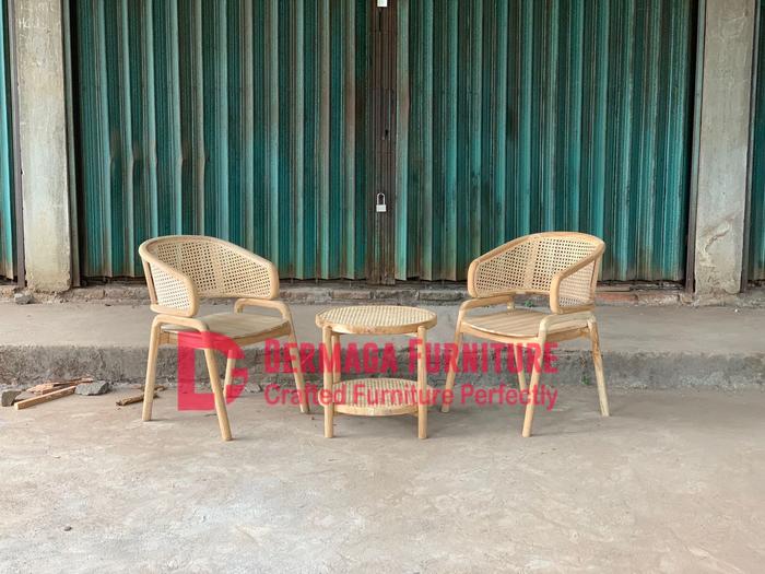 Jual SET TERAS KURSI C TUMPUK MEJA ZEA JATI CAFE KOPI MINIMALIS TAMU ...