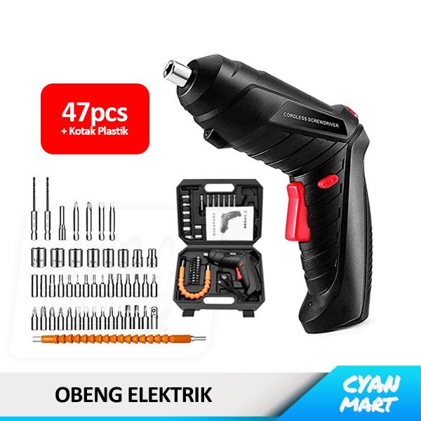 Jual Obeng Otomatis Elektrik Bor Tangan Mini Cordless Screwdriver Tool ...