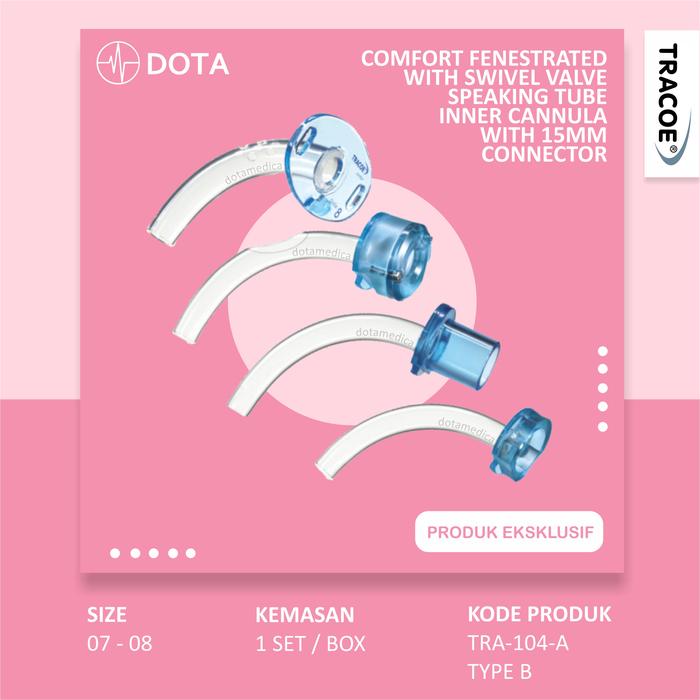 Jual Comfort Fenestrated w/ Swivel Valve Speaking Tube Type B Inner ...