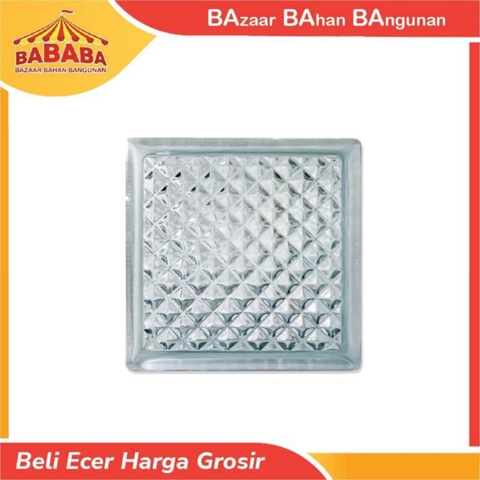 Jual GLASS BLOCK / GLASS BLOCK KACA MULIA 1 DUS ISI 6 PCS UKURAN 20X20 ...