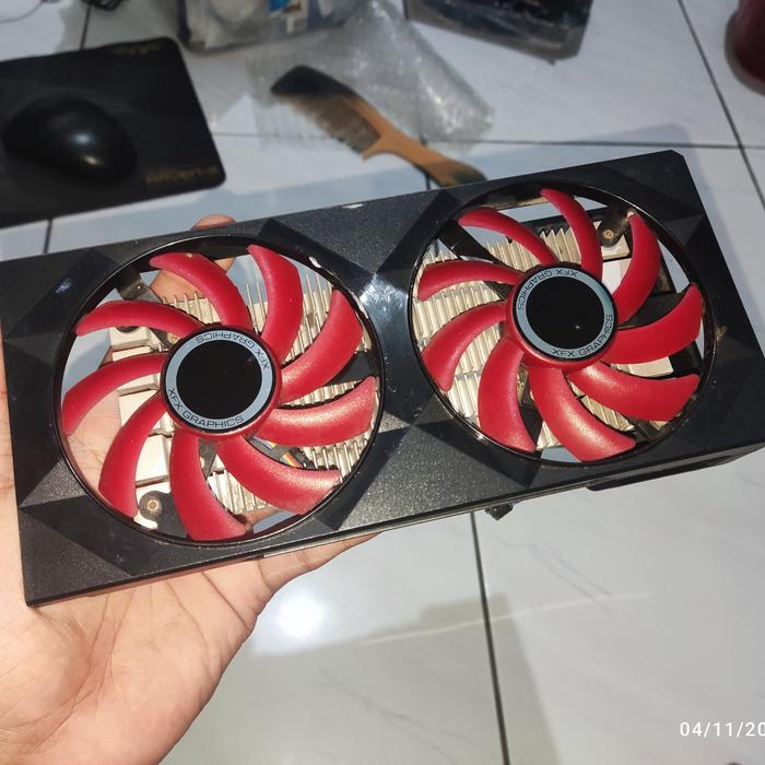 Jual 1 set Fan Vga XFX RX 560 550 RX 460 heatsink casing 85mm 4pin ...