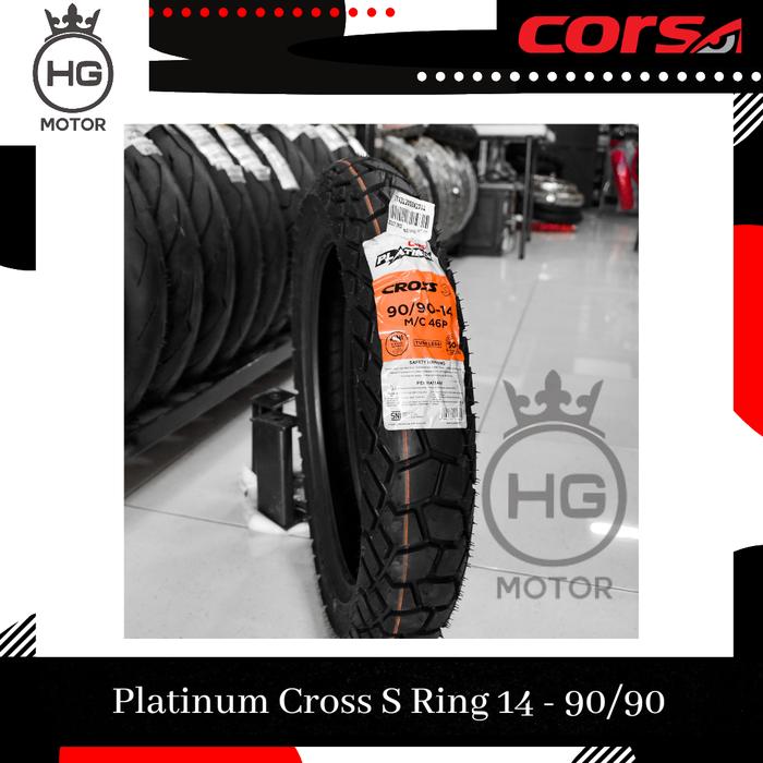 Jual Ban CORSA 90/90-14 CROSS S Platinum Ban Motor Matic Tubeless Ring ...