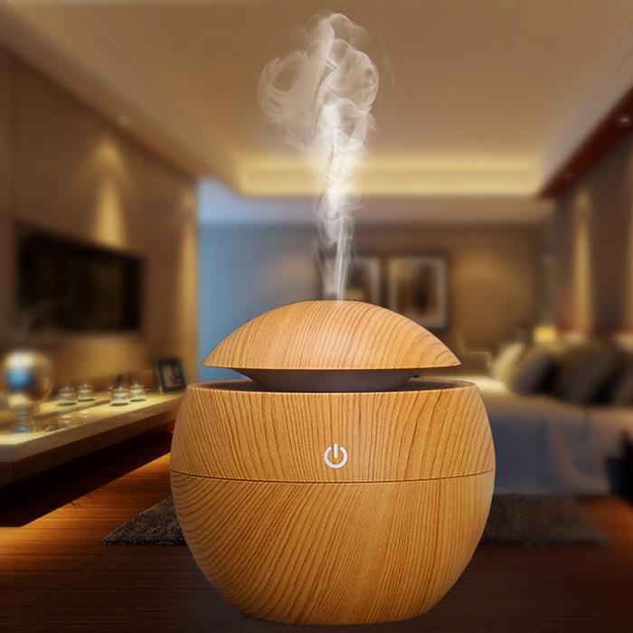 Jual Humidifier Desain Kayu Dengan RGB Light - Coklat Muda - Jakarta ...