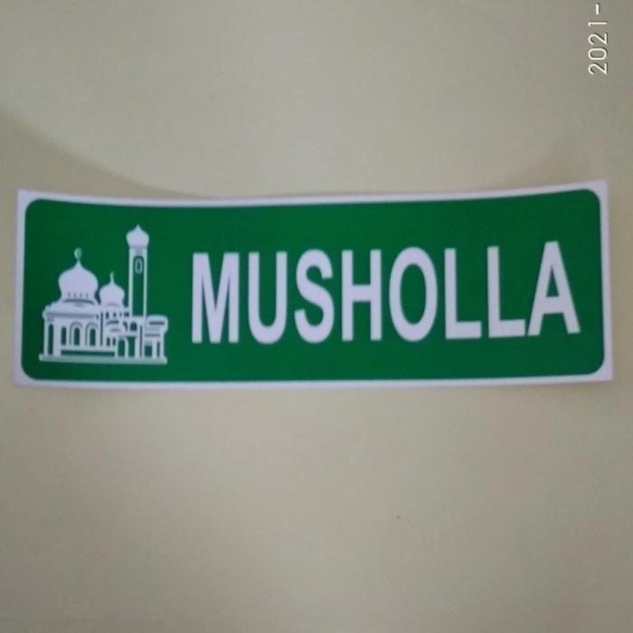 Jual stiker Label MASJID MUSHOLA sign rambu K3 tempat wudhu - ALAS KAKI ...