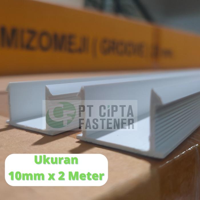 Jual Tali Air Dinding/ Shadow Line/ MIZOMEJI UPVC Groove 10mm x 2 Meter ...