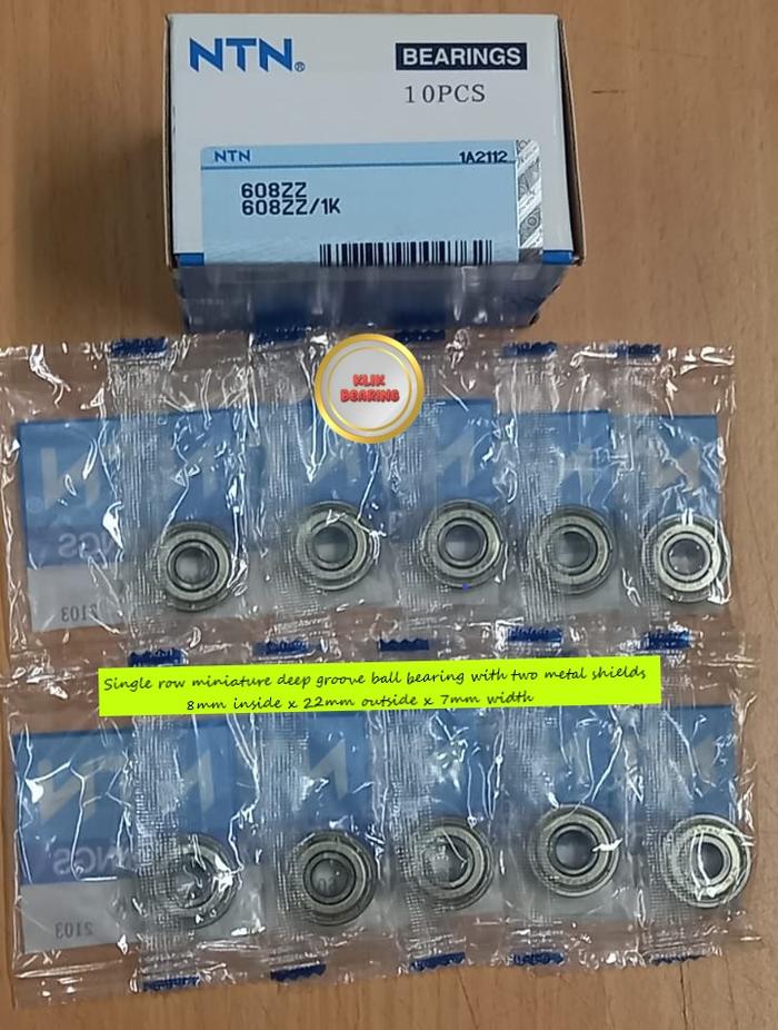 Jual BALL BEARING 608 ZZ NTN 608ZZ - Jakarta Pusat - Klik Bearing | Tokopedia