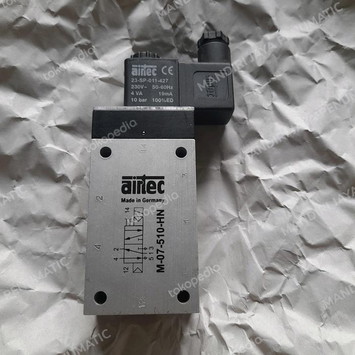 Jual SOLENOID VALVE AIRTEC M-07-510-HN AC220V/24VDC AIRTEC GERMANY - Jakarta Barat - Mandiri ...