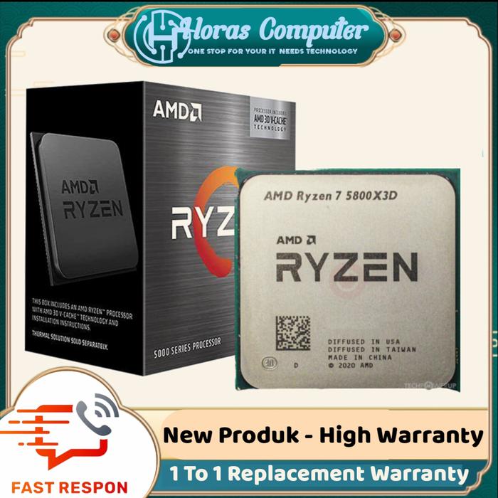 Jual AMD Ryzen 7 5800X3D 8 Core 16 Threads 105W 4.5GHz Vermeer Socket ...