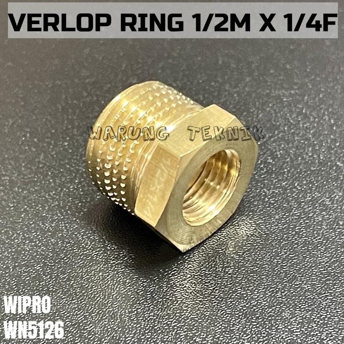Jual WIPRO WN5126 VERLOP RING KUNINGAN - 1/2M X 1/4F - Jakarta Barat ...