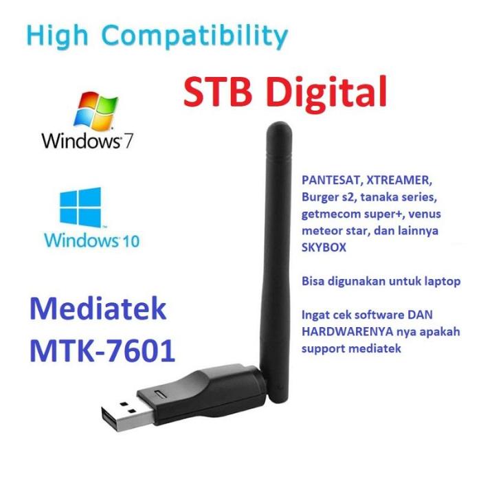 Jual Dongle Wifi MT7601/Wireless Adaptor Receiver PC Laptop Set Top Box ...