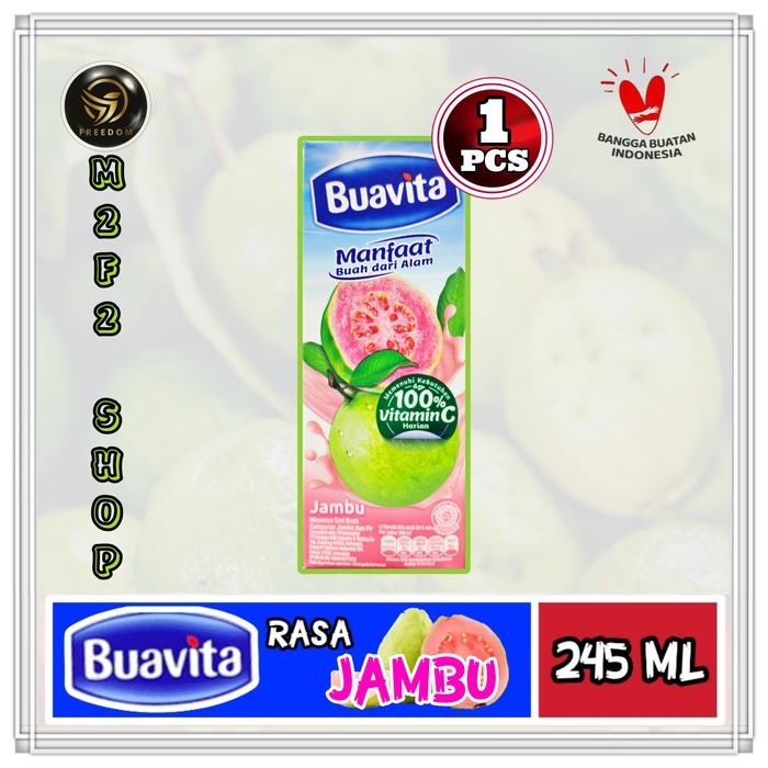 Jual Jus Buavita Rasa Jambu Kotak | Juice Guava - 245 ml (Harga Satuan ...